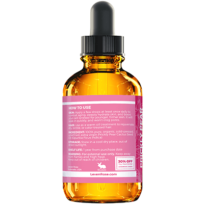 Prickly Pear Cactus Seed Oil - 1 oz by Leven Rose